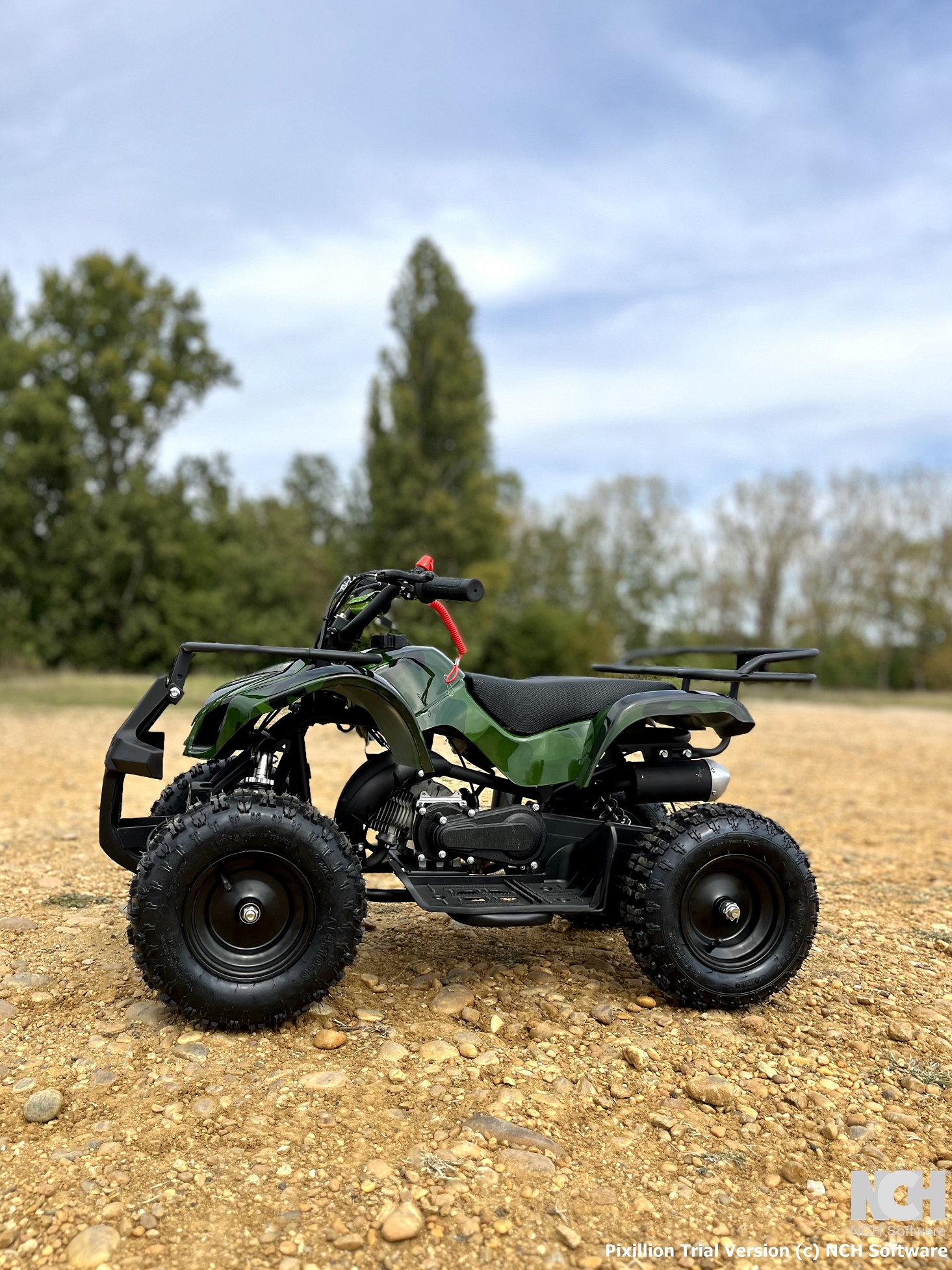 Kétütemű gyerek quad KXD M7 benzines berántós - quaddepo.com